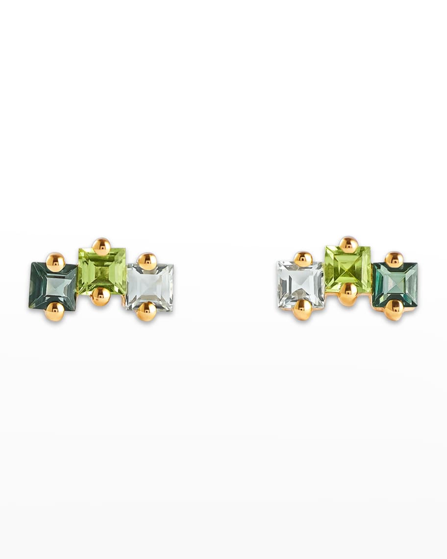 KALAN by Suzanne Kalan 14K Yellow Gold Princess-Cut Earrings | Neiman ...