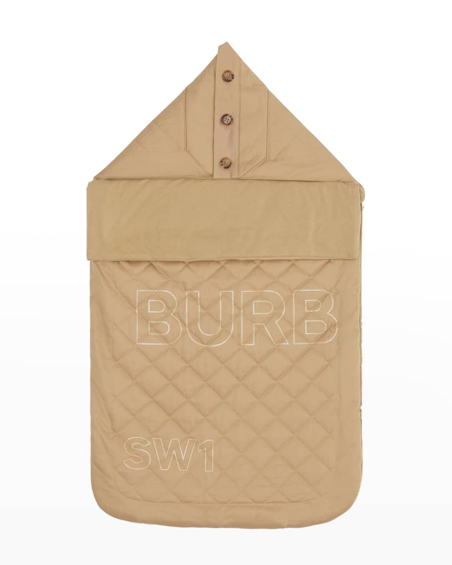 Burberry Kid's Iggy Diamond Quilted Baby Nest | Neiman Marcus
