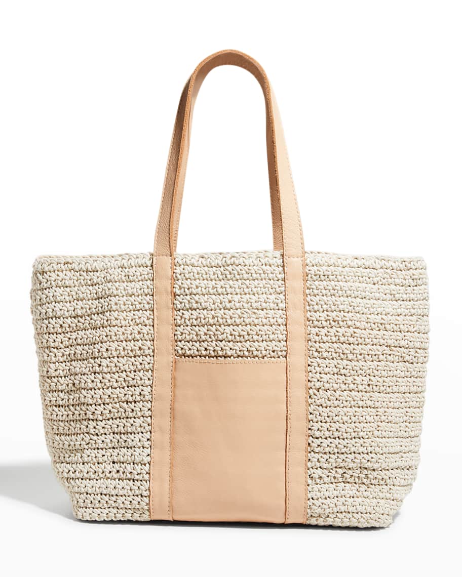 Cleobella Sydney Small Woven Shopper Tote Bag | Neiman Marcus