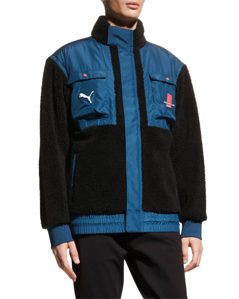 Puma x Porsche Men's Teddy Statement Jacket | Neiman Marcus