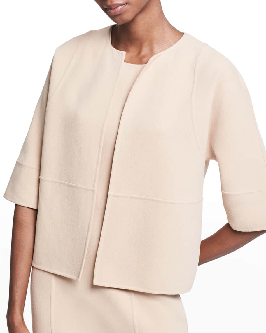 Michael Kors Collection Cookie Stretch-Boucle Boxy Jacket | Neiman Marcus