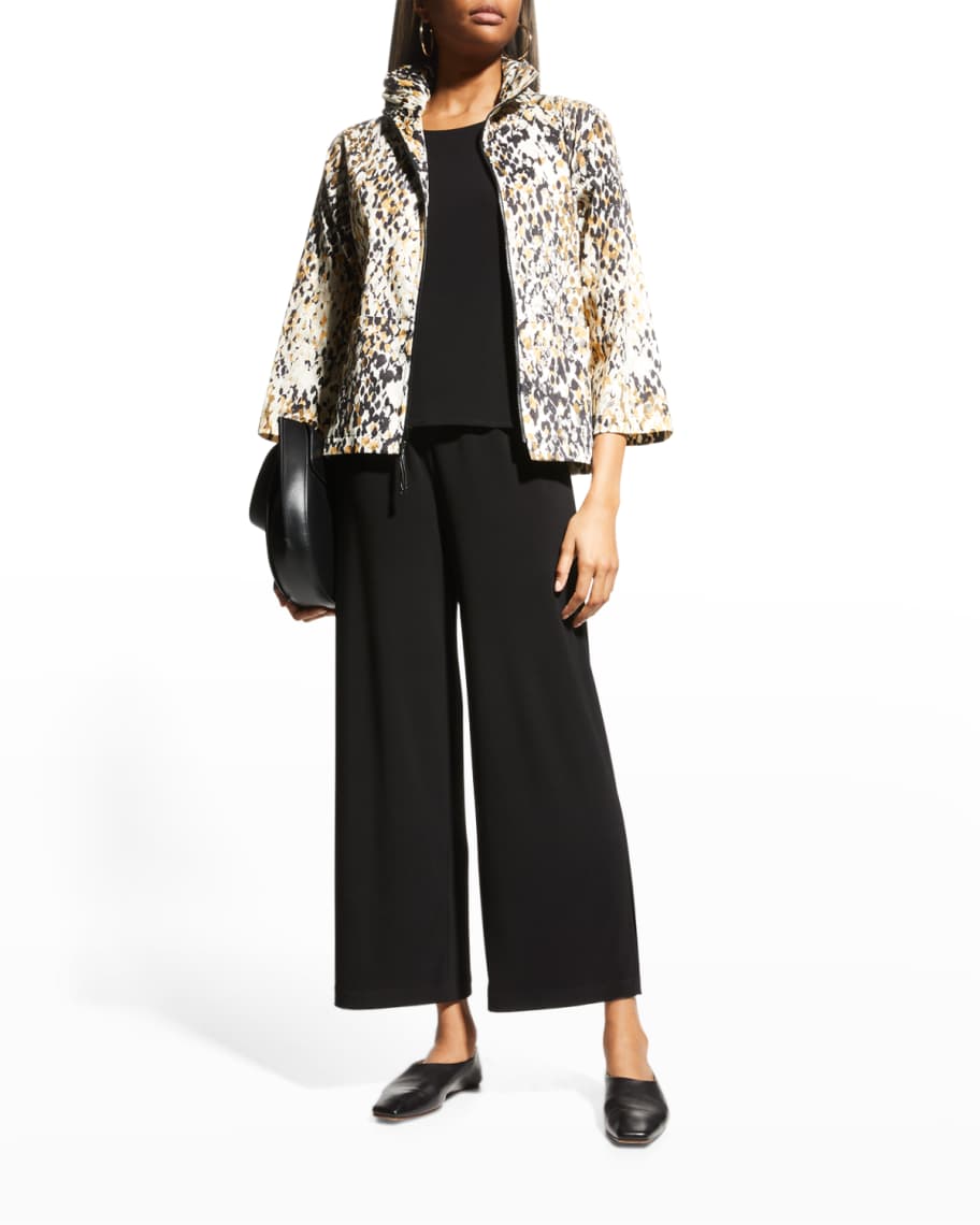 Caroline Rose Natural Habitat Zip-Front Jacket | Neiman Marcus