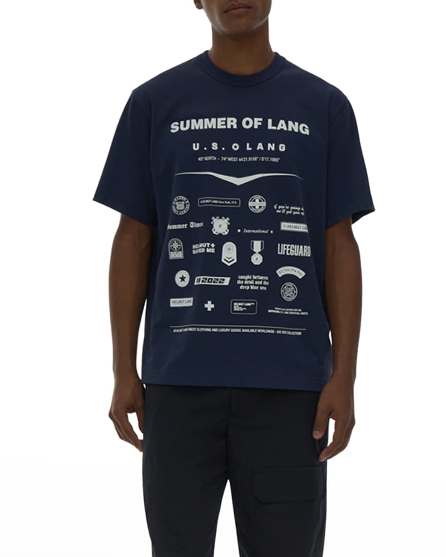 Helmut Lang Men's Lifeguard Badge T-Shirt | Neiman Marcus