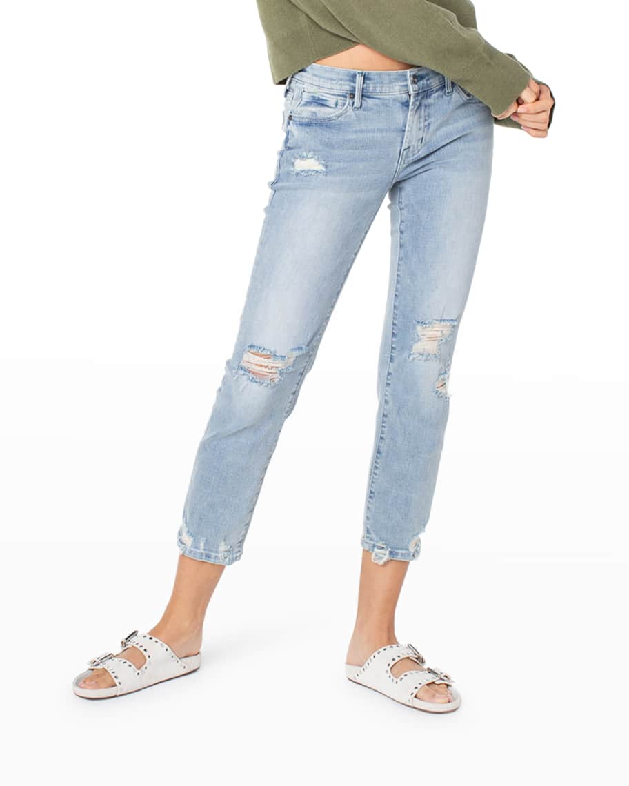 Serra by Joie Rucker Smashing Ultra Low-Rise Jeans | Neiman Marcus