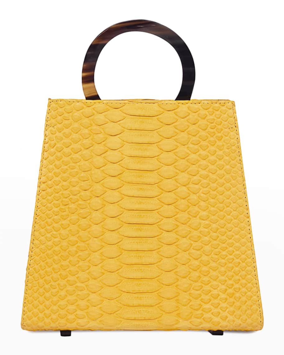 ADRIANA CASTRO Azza Python Top-Handle Bag | Neiman Marcus