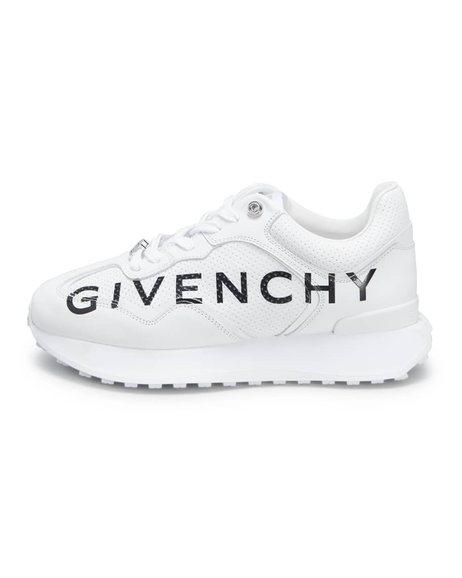 Givenchy Giv Leather Logo Runner Sneakers | Neiman Marcus