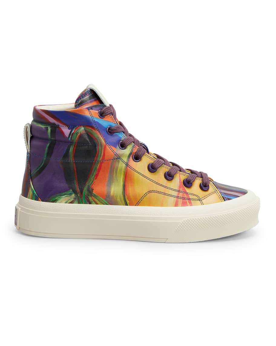Givenchy City Multicolored High-Top Sneakers | Neiman Marcus