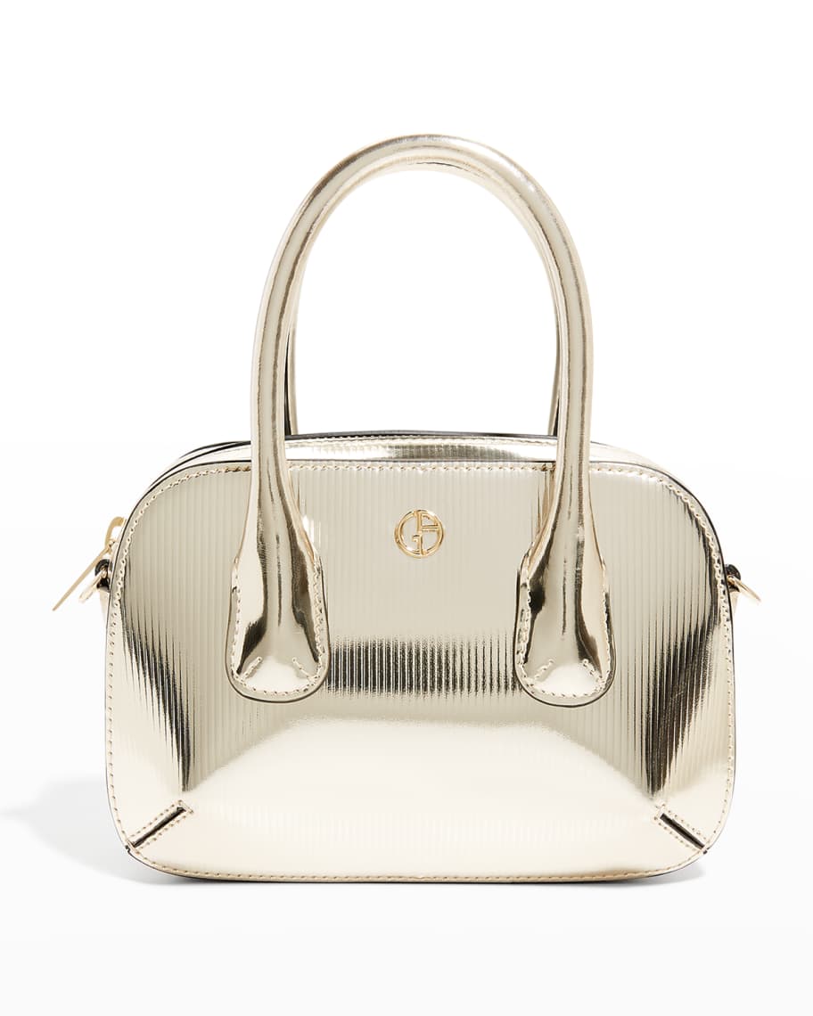 Giorgio Armani Mini Metallic Leather Crossbody Bag | Neiman Marcus