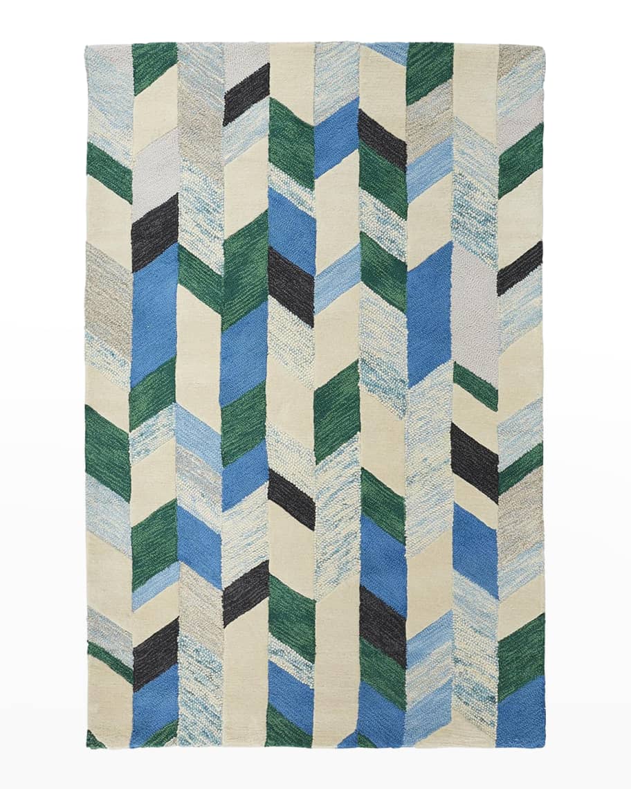 Weave & Wander Elison Modern Industrial Rug, 5' x 8' | Neiman Marcus