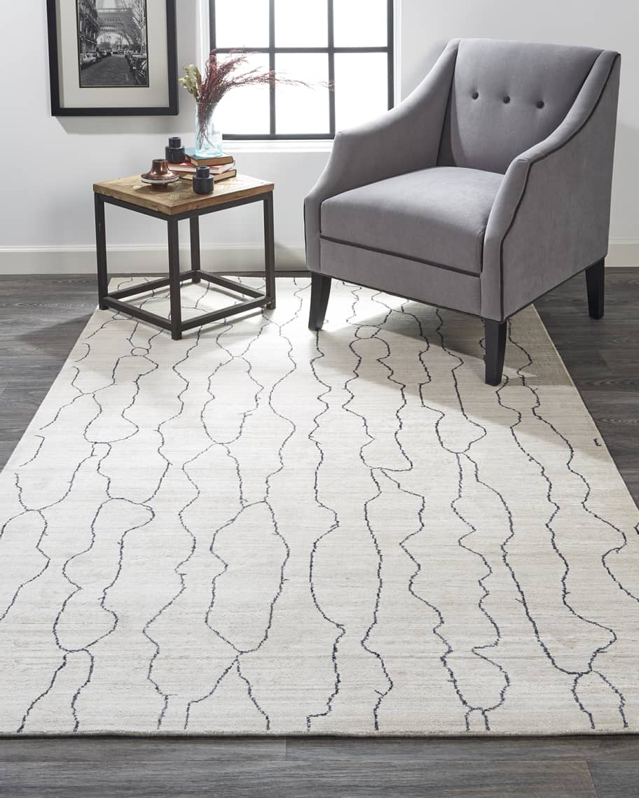 Weave & Wander Miska Modern Abstract Minimalist Rug, 8' x 10' | Neiman ...