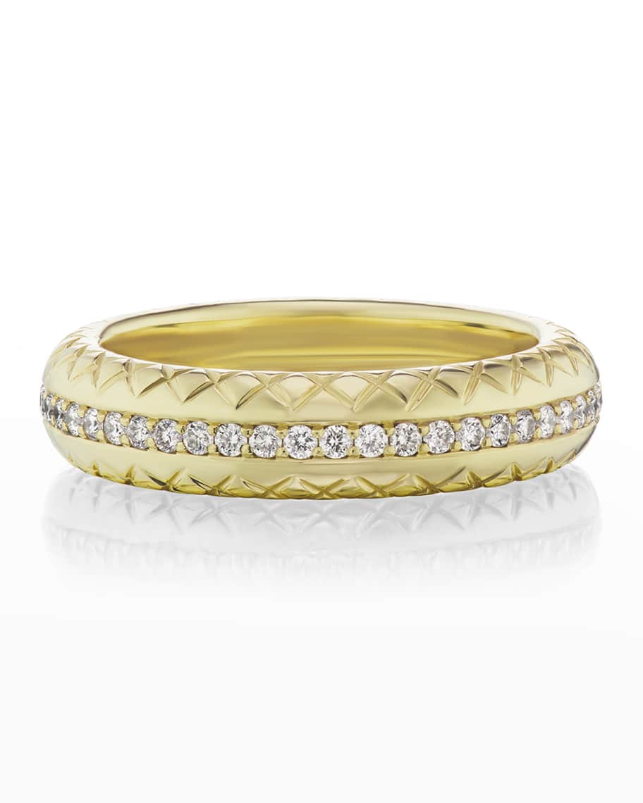 Jenna Blake Snake Band Ring with Diamonds, Size 6 | Neiman Marcus