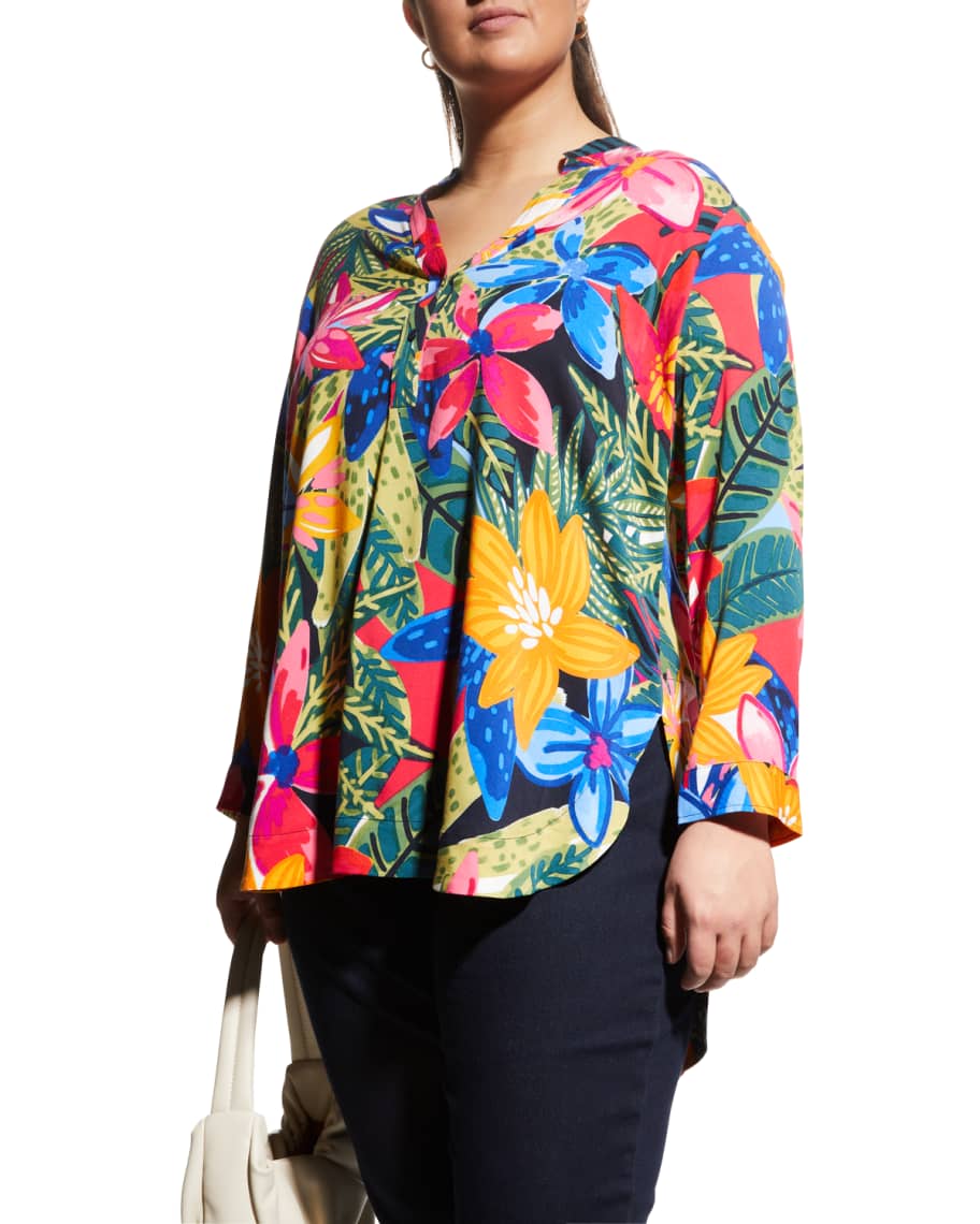 NIC+ZOE Plus Plus Size Lush Terrace Live-In Top | Neiman Marcus