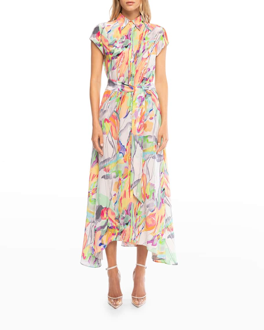 Robert Graham Vivienne Short-Sleeve Dress | Neiman Marcus