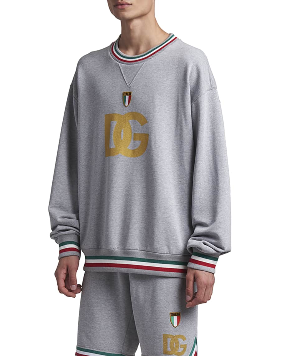 Dolce&Gabbana Men's DG Italia Gym Sweatshirt | Neiman Marcus