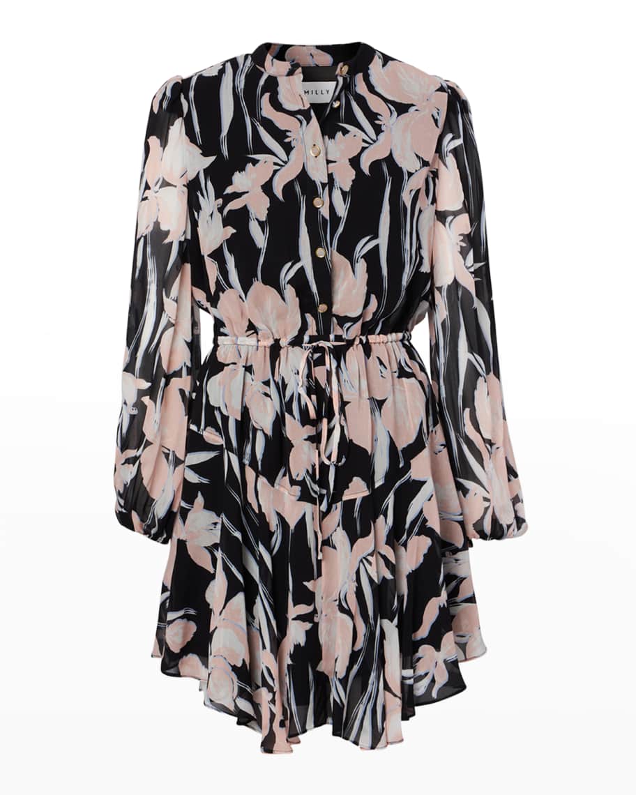 Milly Reina Parrot Tulip Dress | Neiman Marcus