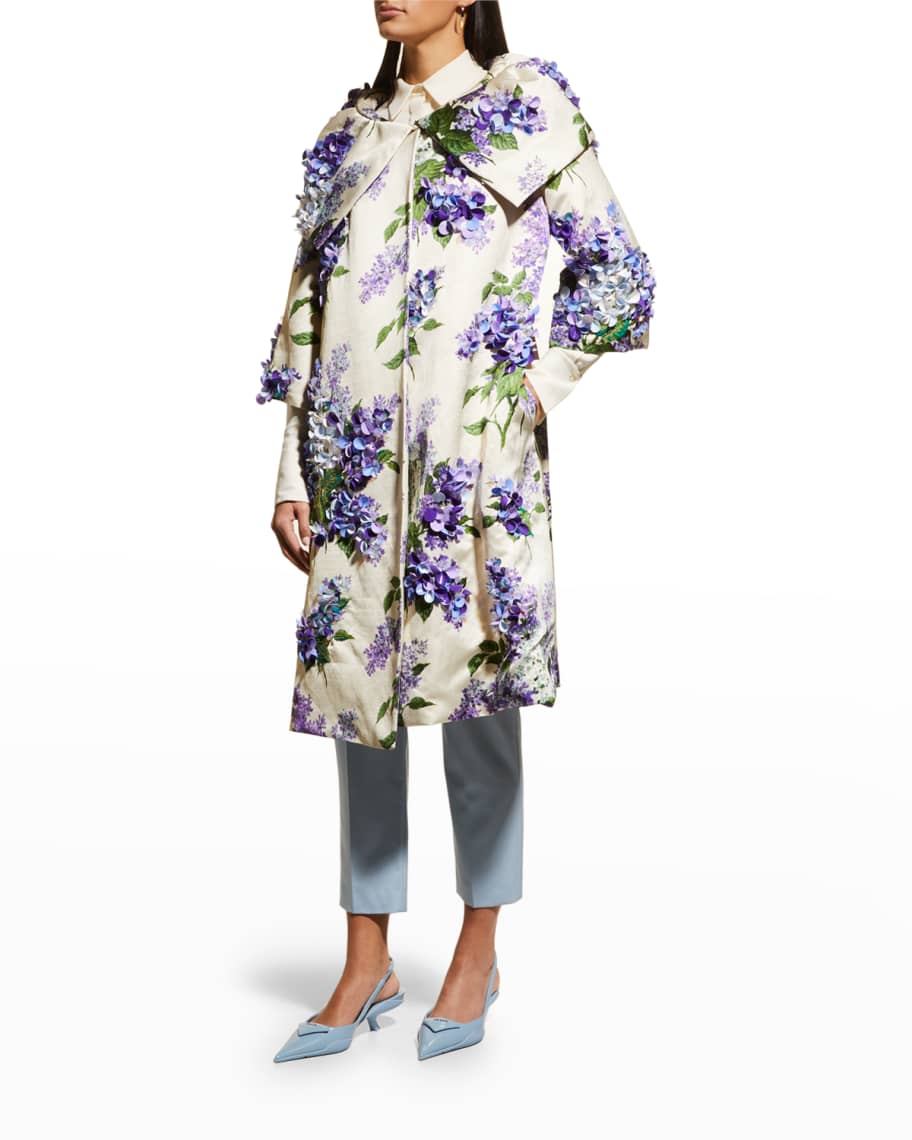 Libertine Lilac Garden Embellished Jackie Opera Coat | Neiman Marcus