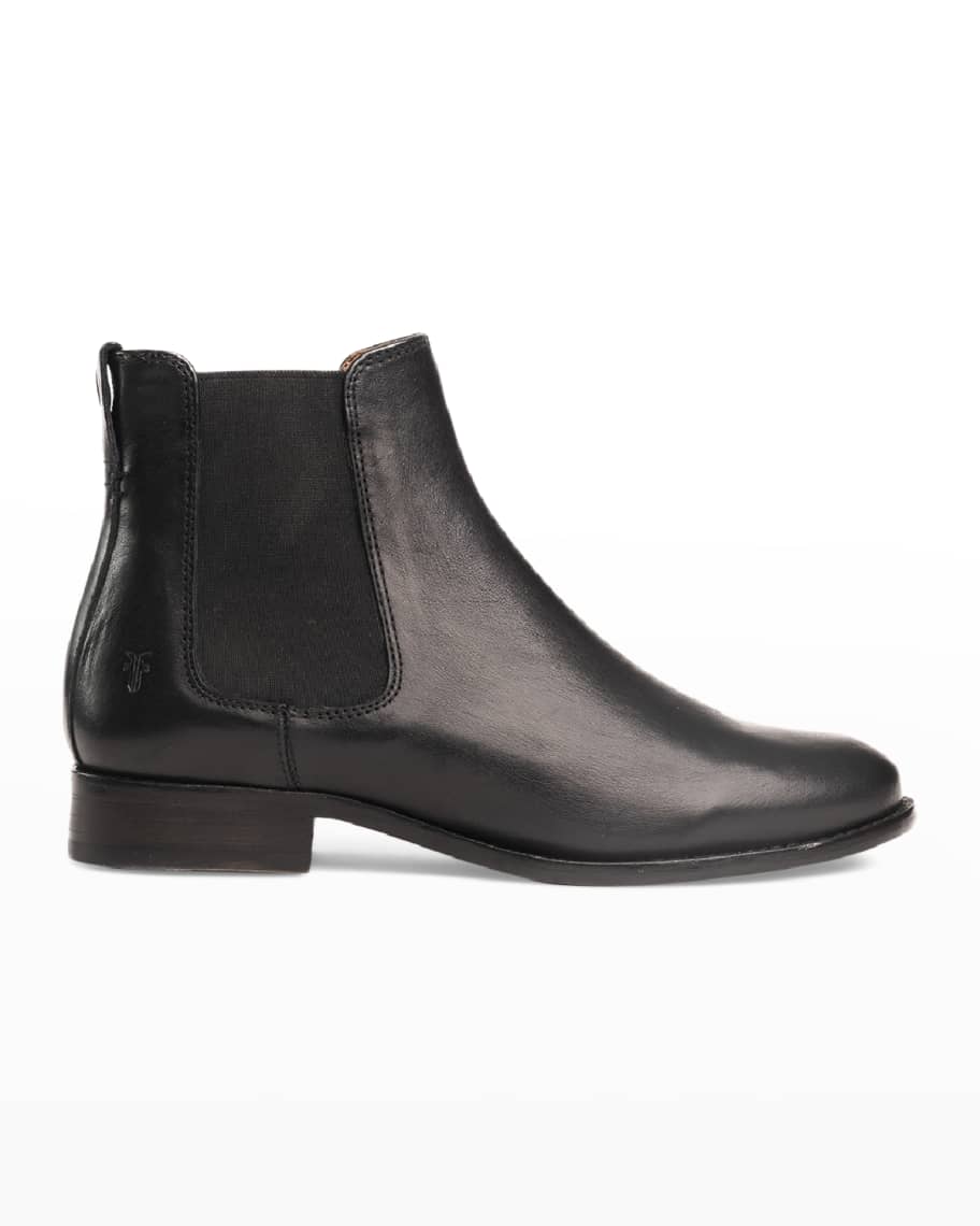 Frye Carly Leather Chelsea Booties | Neiman Marcus