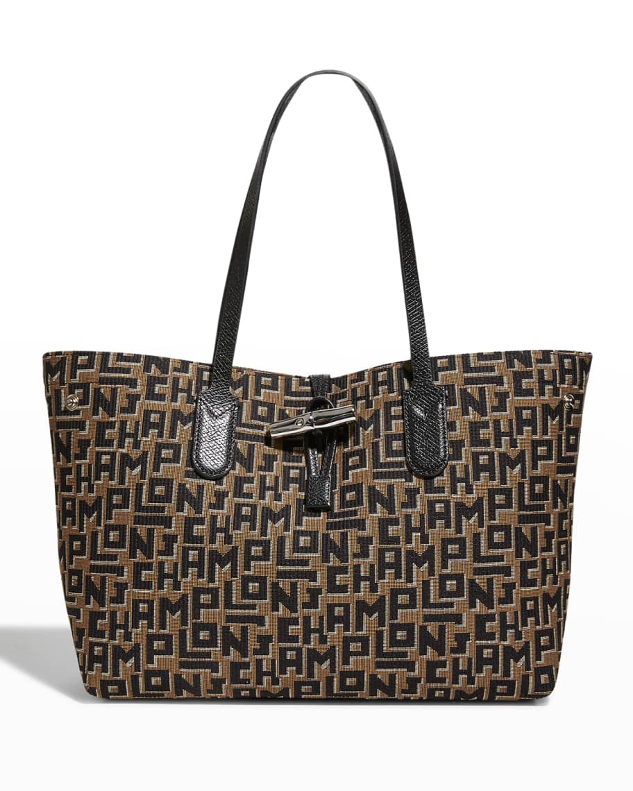 Longchamp Roseau Essential Monogram Tote Bag | Neiman Marcus