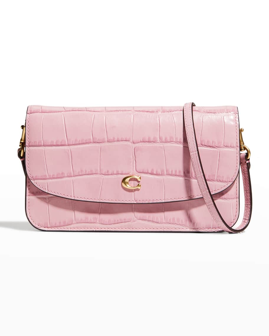 Coach Hayden Croc-Embossed Leather Crossbody Bag | Neiman Marcus