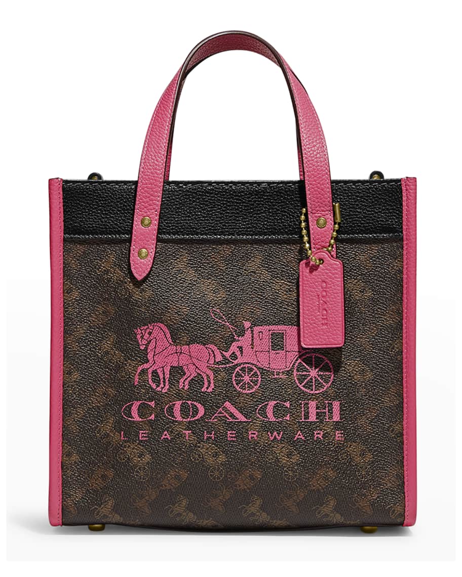 Coach Field Horse and Carriage Coated Canvas Tote Bag | Neiman Marcus