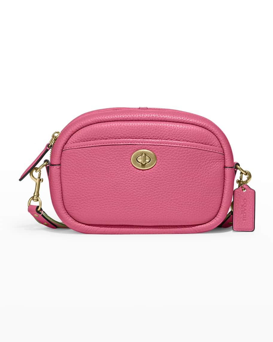 Coach Pebbled Leather Camera Crossbody Bag | Neiman Marcus