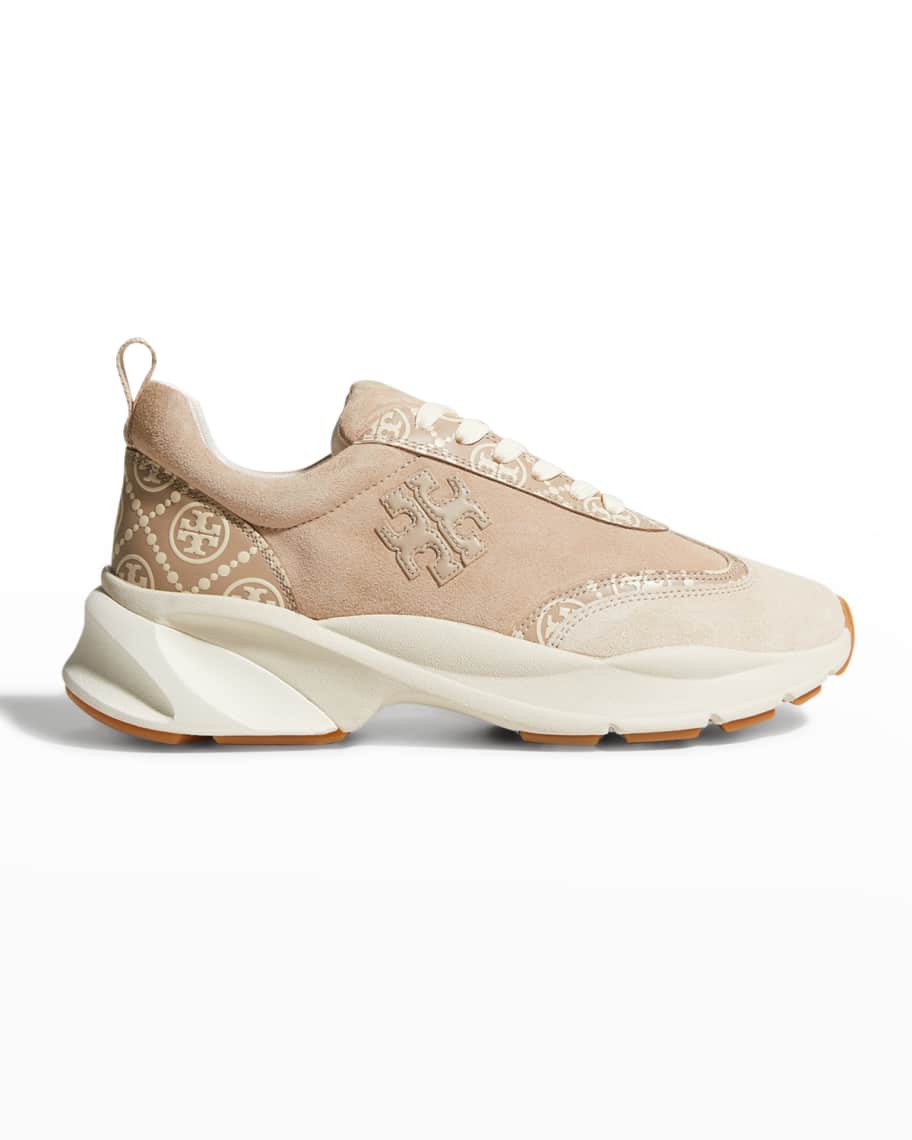 Tory Burch T Monogram Good Luck Trainer Sneakers | Neiman Marcus