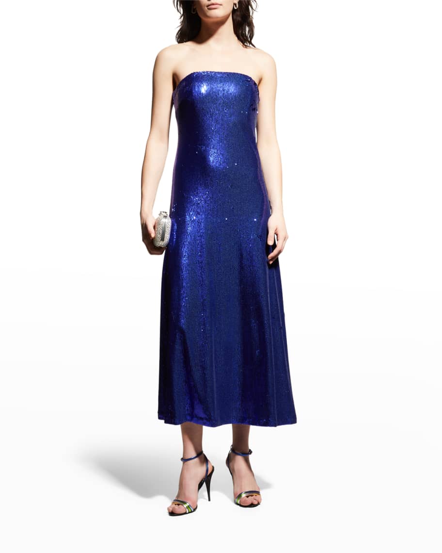 Halston Talia Sequin Strapless Gown | Neiman Marcus