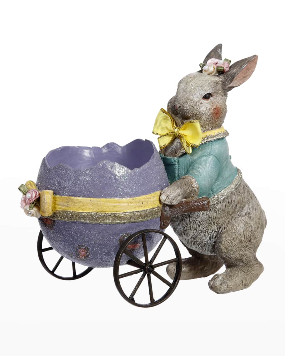 Mark Roberts Rabbit with Egg Cart - 5.5" | Neiman Marcus