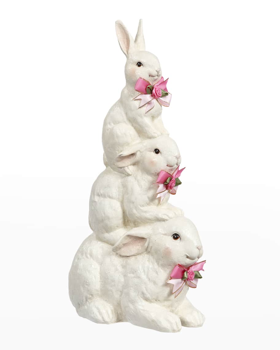 Mark Roberts Rabbit Trio Stack - 13.5" | Neiman Marcus