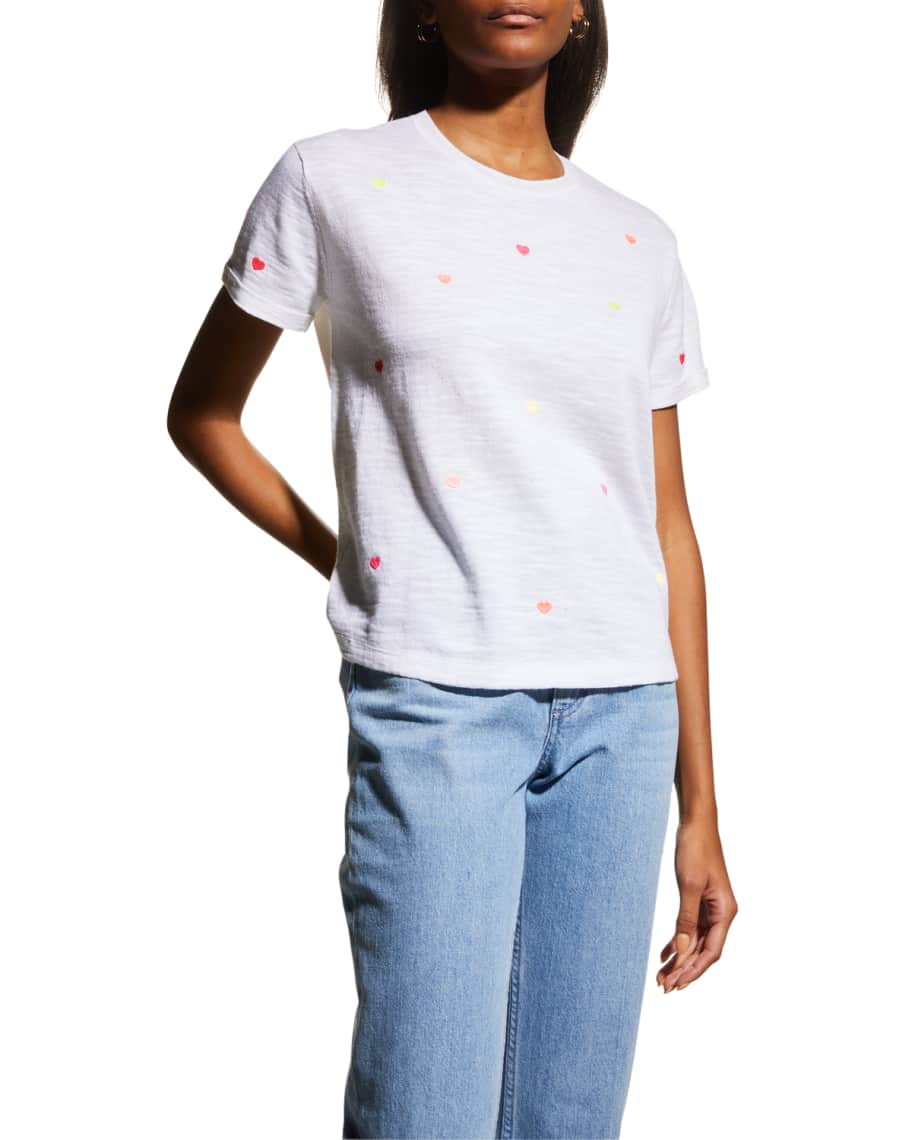 Lisa Todd Show Me Love Heart-Print Tee | Neiman Marcus