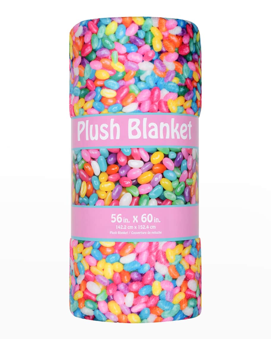 Iscream Kid's Jelly Bean Plush Blanket | Neiman Marcus