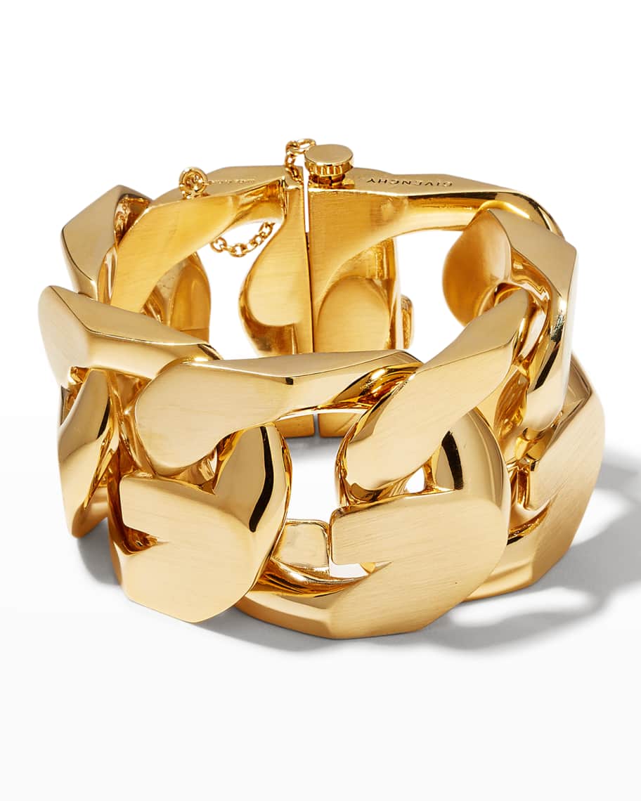 Givenchy G-Chain Large Golden Bracelet | Neiman Marcus
