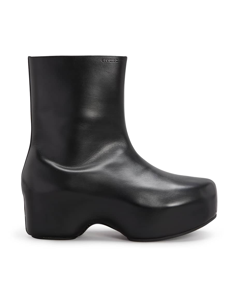 Givenchy Men's G-Clog Straight Leather Booties | Neiman Marcus