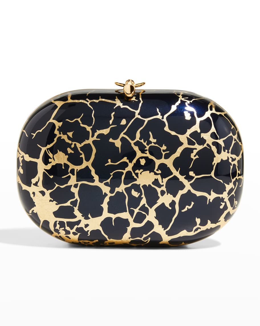 Jeffrey Levinson Elina Coated Evening Clutch Bag | Neiman Marcus