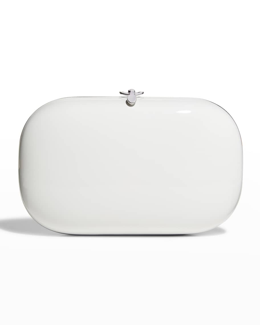 Jeffrey Levinson Elina Plus Shiny Coated Evening Clutch Bag | Neiman Marcus
