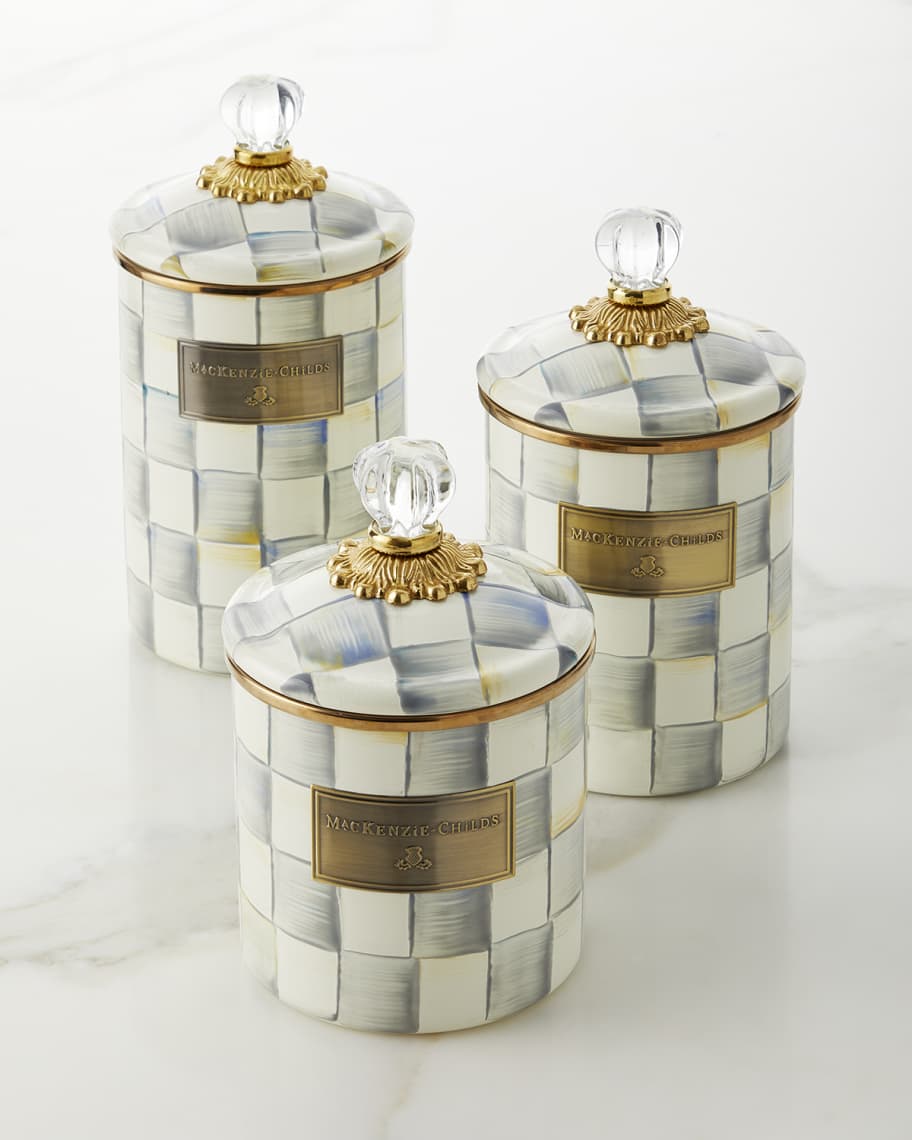 Sterling Check Canisters | Neiman Marcus