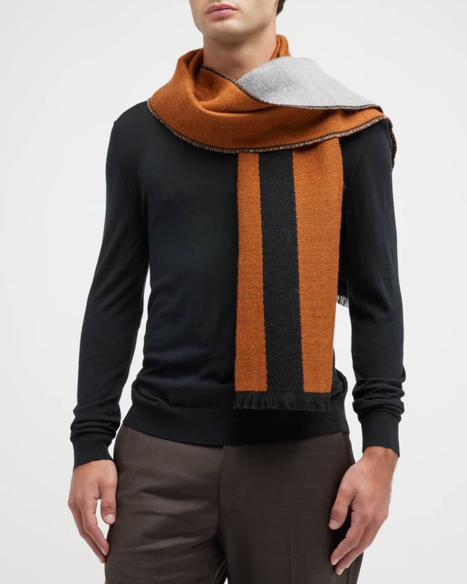ZEGNA Men's Wool Signifier Scarf | Neiman Marcus