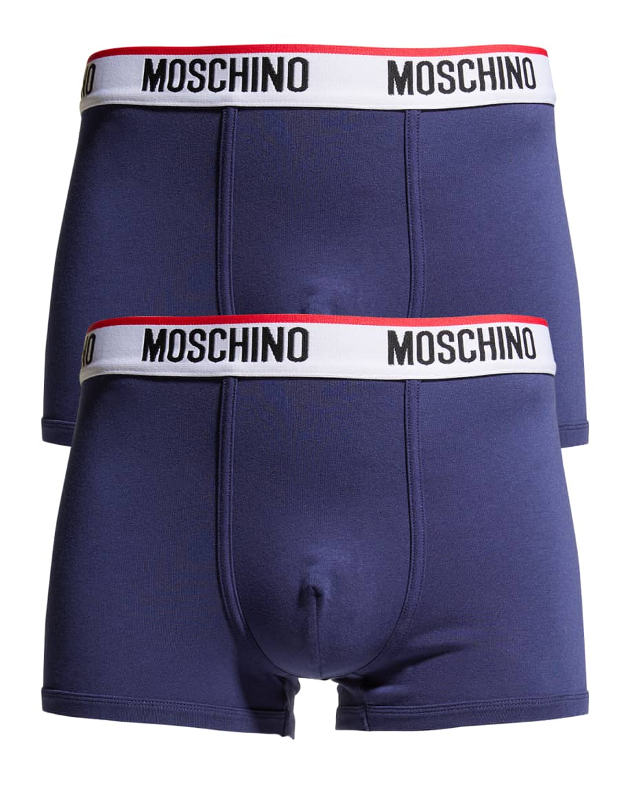 Moschino Men's 2-Pack Logo Boxer Briefs | Neiman Marcus
