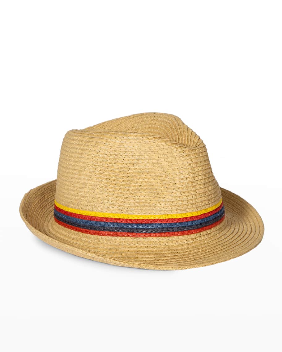 Paul Smith Men's Raffia Fedora Hat | Neiman Marcus