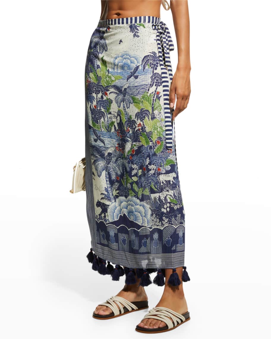 Farm Rio Graphic Rio Sarong Coverup | Neiman Marcus