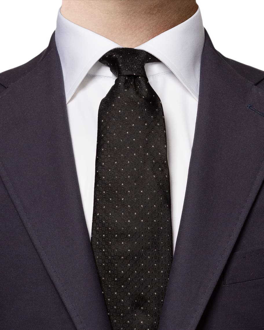 Eton Men's Pin Dot Silk Wedding Tie | Neiman Marcus