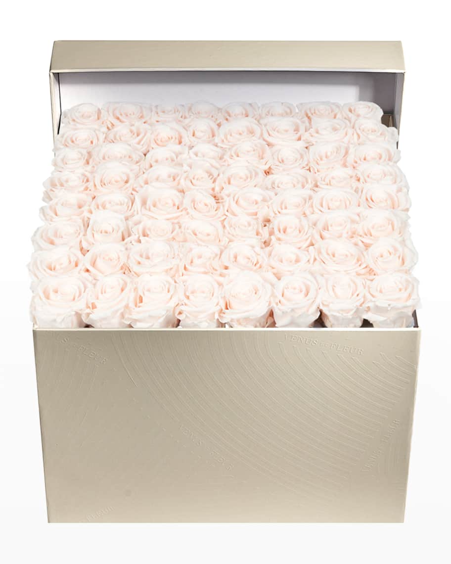 Venus ET Fleur Grandir Blush Roses Large Square Bouquet | Neiman Marcus