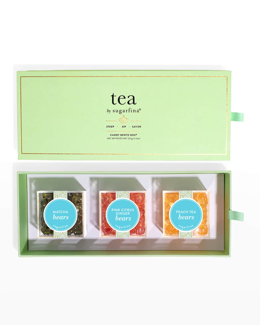 Sugarfina Tea Collection 3-Piece Candy Bento Box | Neiman Marcus