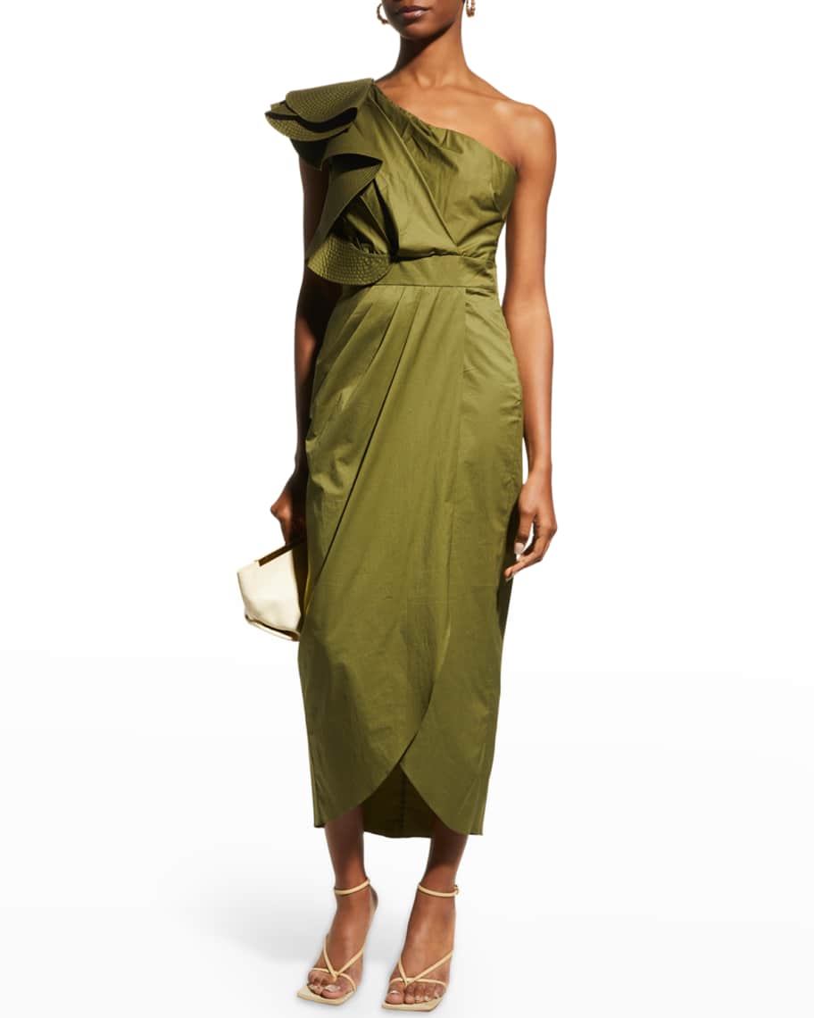 Johanna Ortiz It's Never Too Late Midi Dress | Neiman Marcus