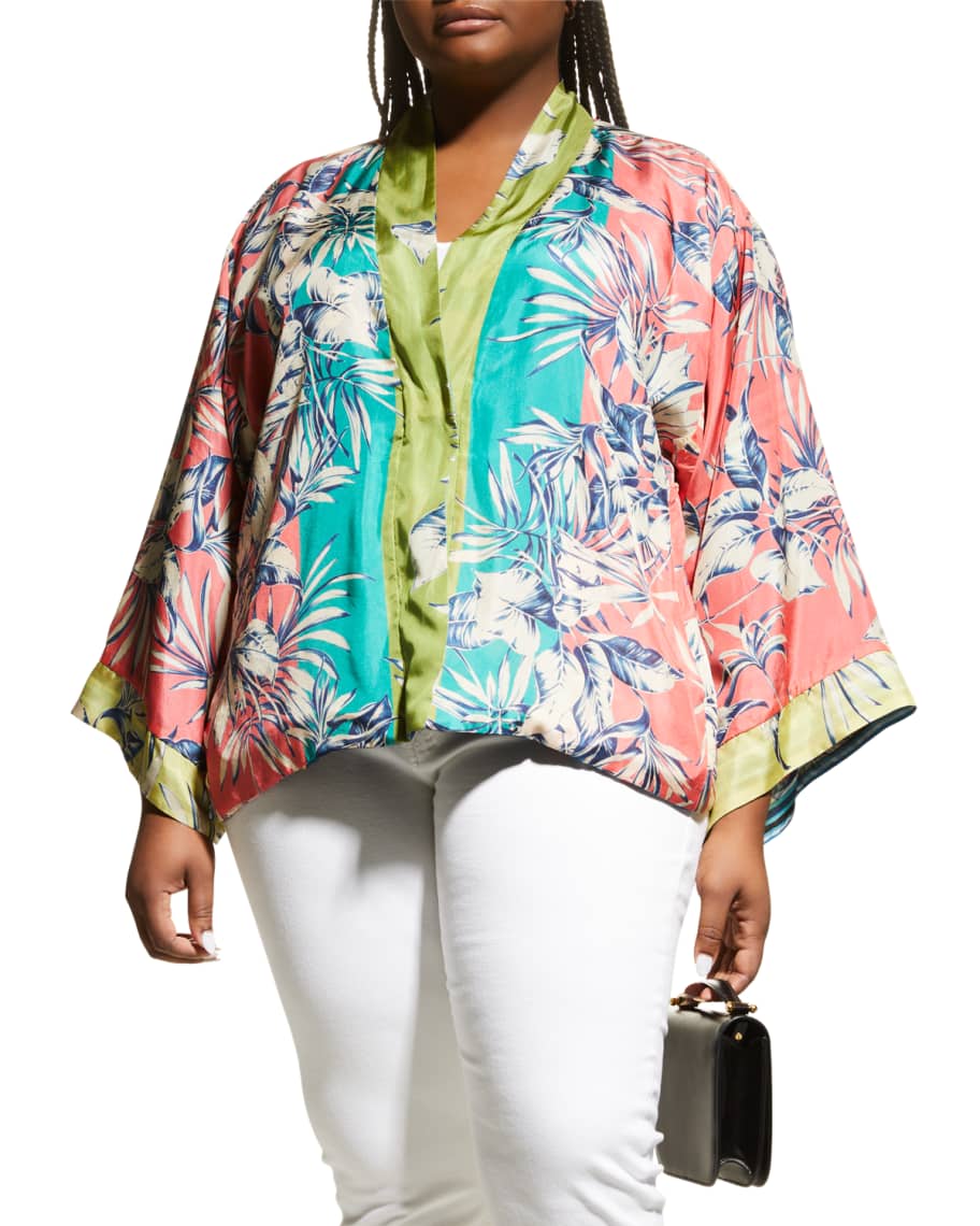 Johnny Was Plus Size Kygo Nana Reversible Kimono | Neiman Marcus