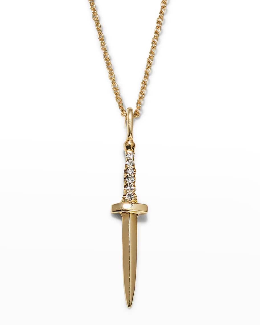 DRU. Diamond Dagger Necklace | Neiman Marcus