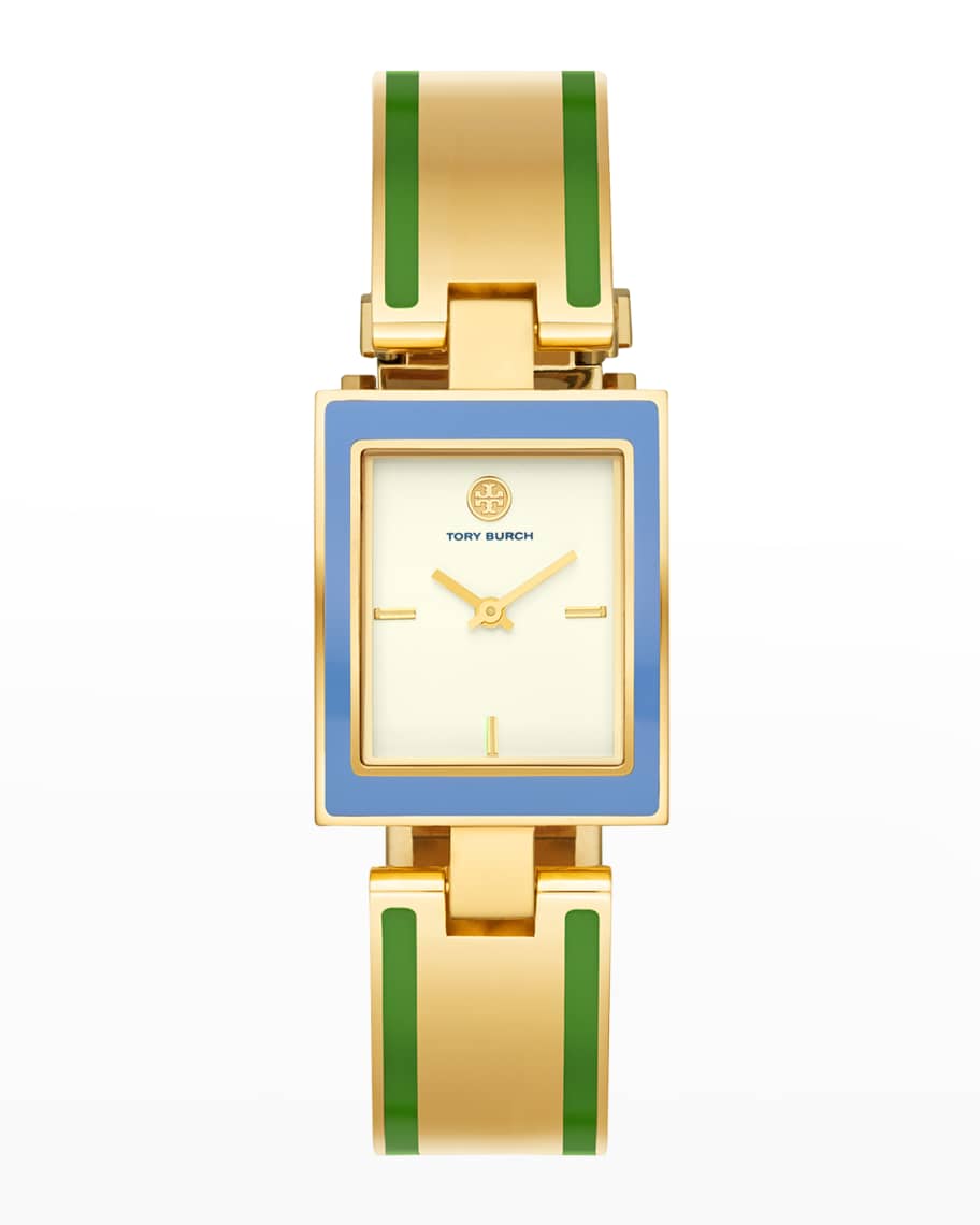 Tory Burch The Buddy Bangle Watch in Gold-Tone Stainless Steel | Neiman ...