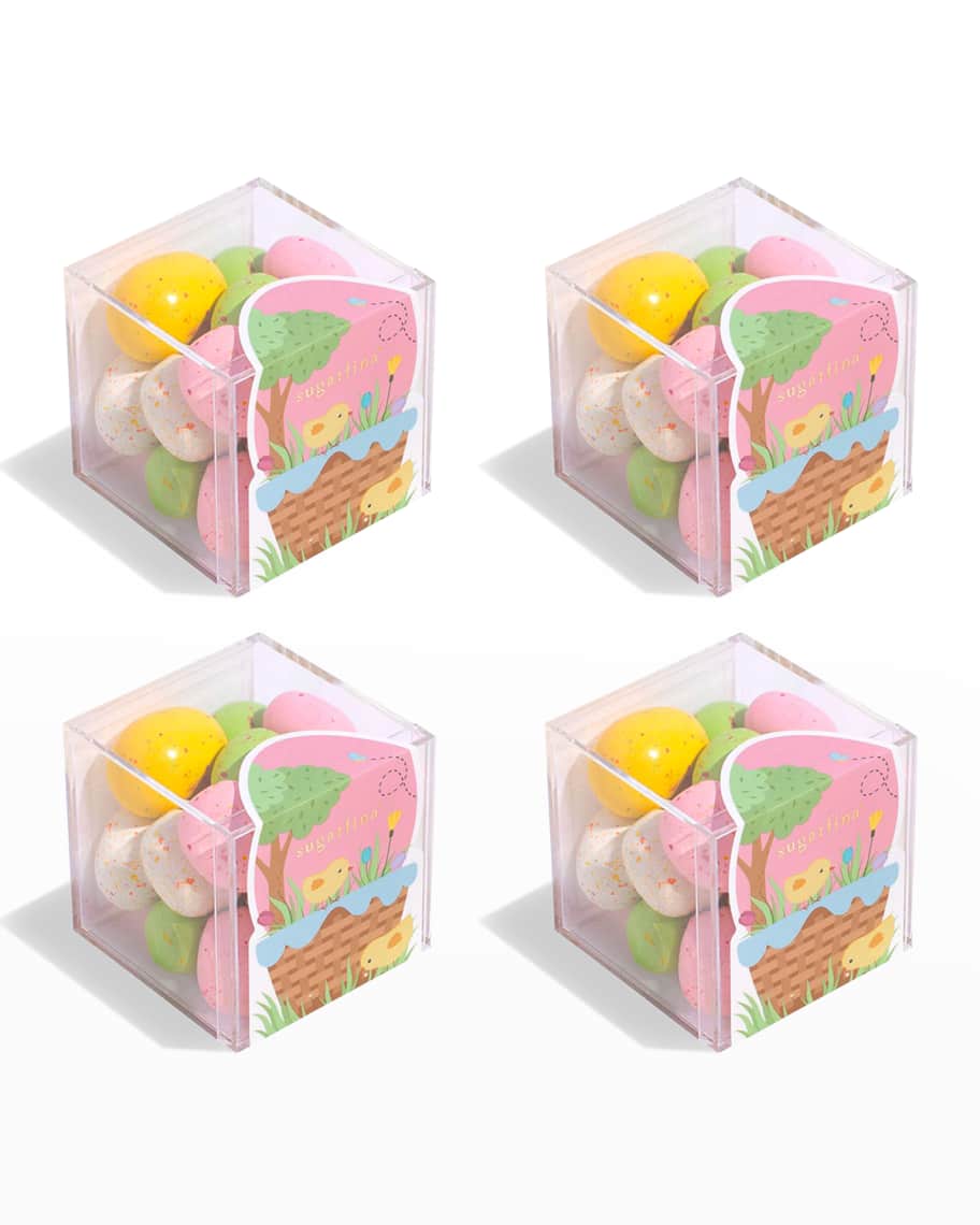 Sugarfina Easter 2022 Chick Marshmallow Eggs 4-Piece Small Cube Kit ...