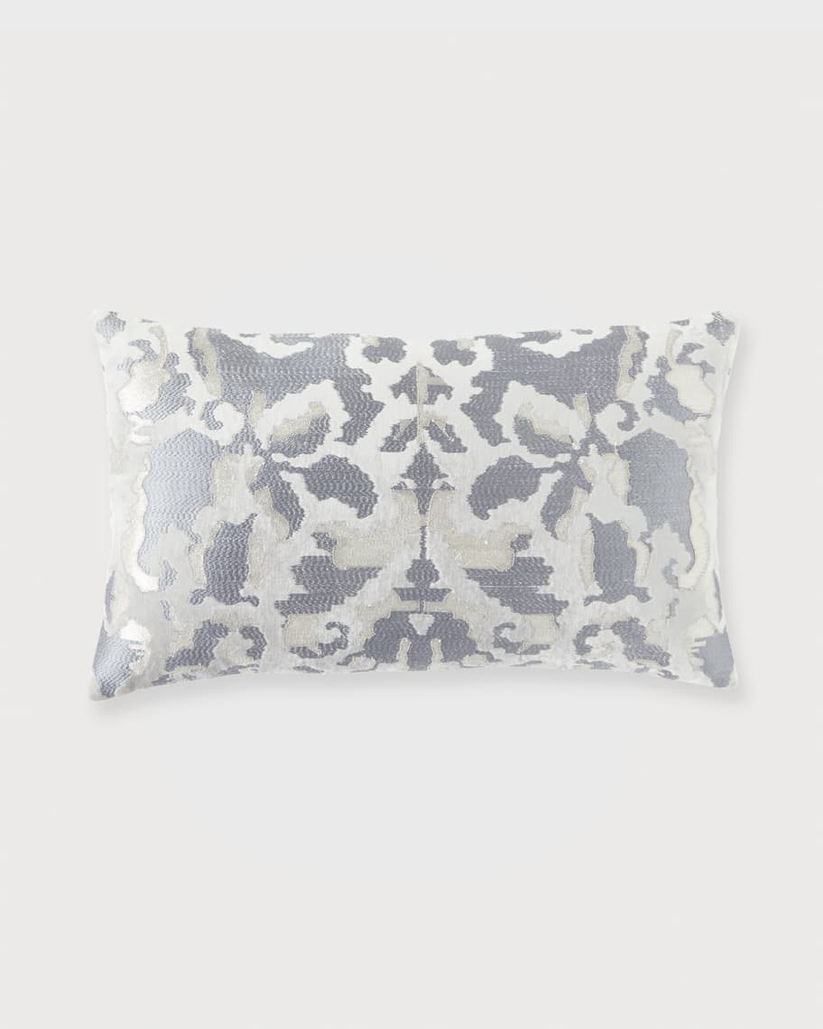 Callisto Home Ikat Velvet Decorative Pillow - 14" x 24" | Neiman Marcus
