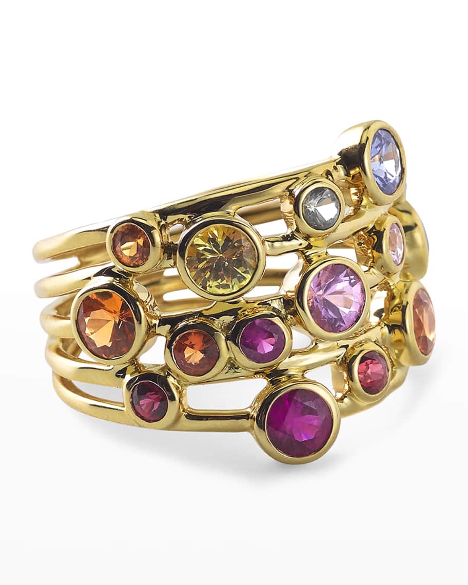 Ippolita 18K Constellation Ring with Rainbow Sapphires, Size 7 | Neiman ...